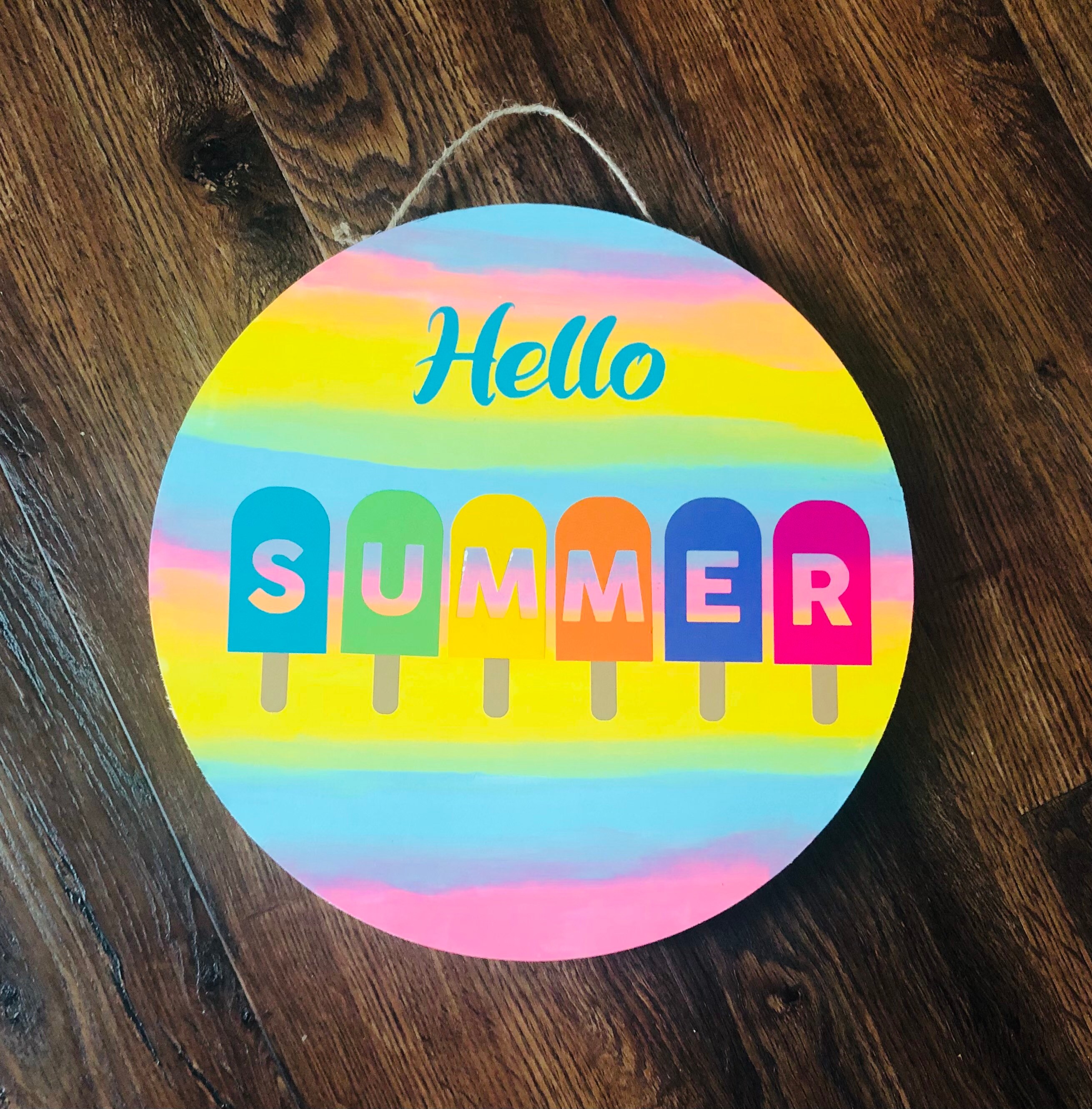 Welcome Sign, Hello Summer — Crazy Crafting Sisters