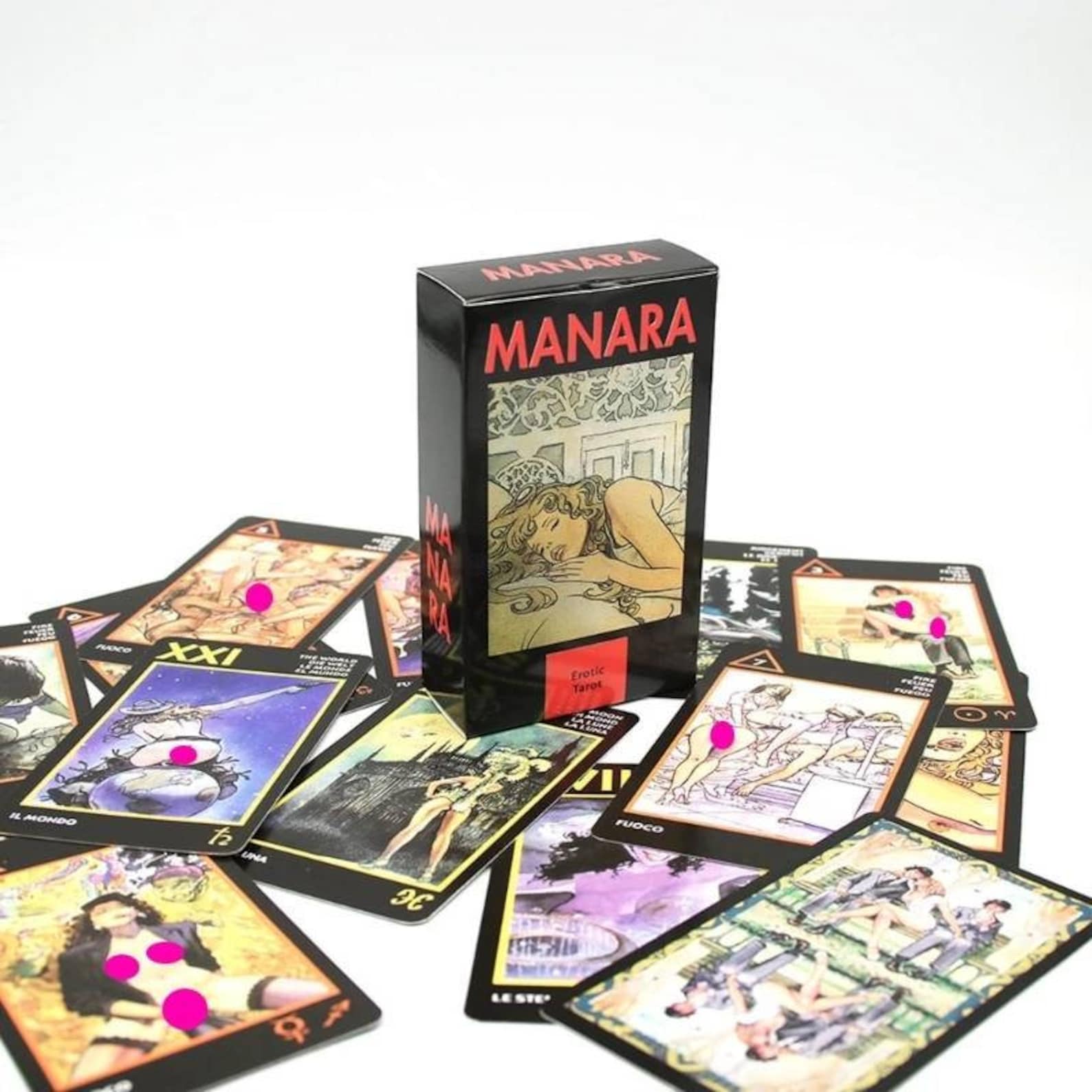 Manara Erotic Tarot Card Deck 78 Cards Divination English Etsy