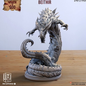 Behir Dragon Killer -3 Sizes 90mm,70mm,50mm | Resin Miniature ...