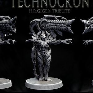 Sci-fi Miniature Robot Infantry, H.R Giger Style | Base Diameter Sizes ...