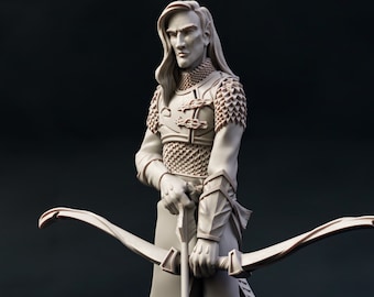 Half Elf Chainmail Miniature - Etsy