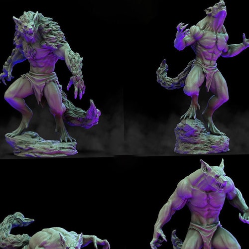 Werewolves 4 Different Models 28mm and 32mm Scale 65mm - Etsy Canada