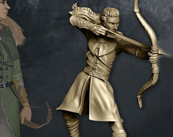 Dnd Archer Miniature | Etsy