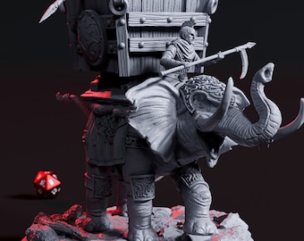 Dnd Miniature Elephant - Etsy