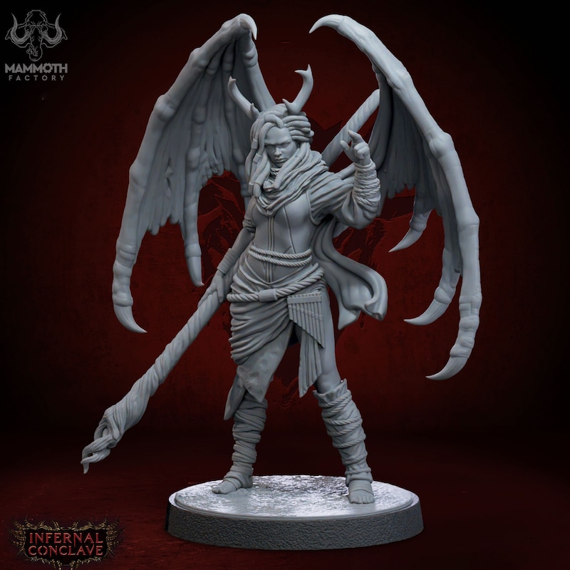 Winged Tiefling Dnd - Etsy