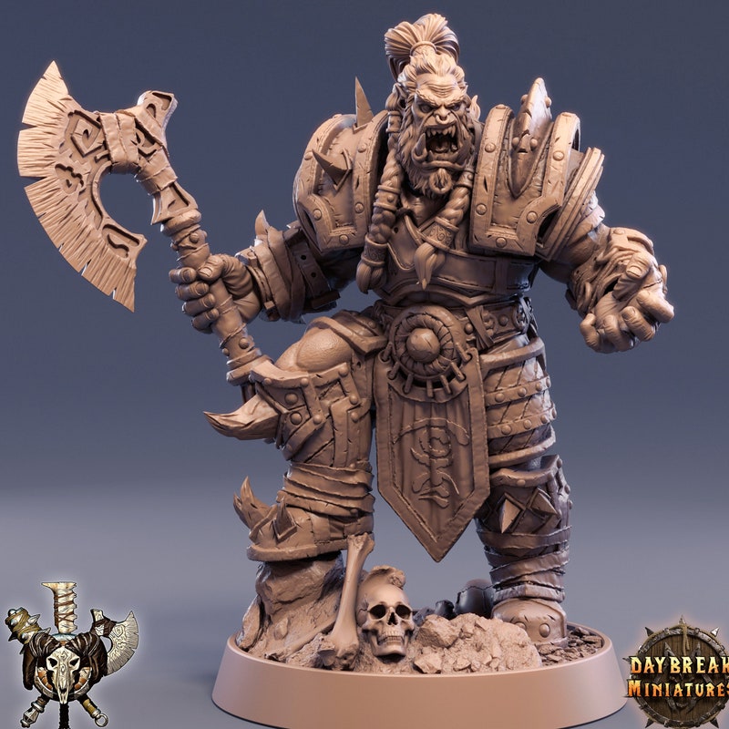 Miniature Orc Figure - Etsy