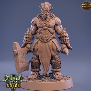 Bugbear Fighter Warrior Barbarian With Axe | Scales 28mm | 32mm | 75mm ...