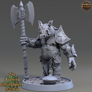 Rhinokin, Rhino-folk Warrior 4 Sizes /scales | D&D 5e Megaboss ...