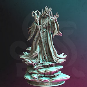 Undead Lich, Arch-lich Monster Miniature 28mm,32mm,54mm,75mm,100mm ...