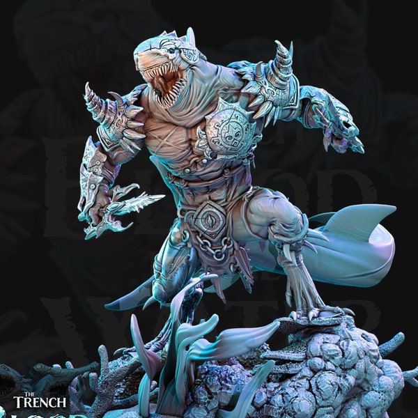 Shark Man Miniature - Etsy