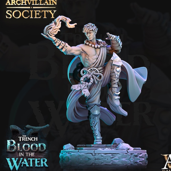 Half Elf Monk Miniature - Etsy