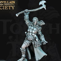 Tiefling Moon Cleric Miniature 28mm/32mm TTRPG Wargame Figurine Female ...
