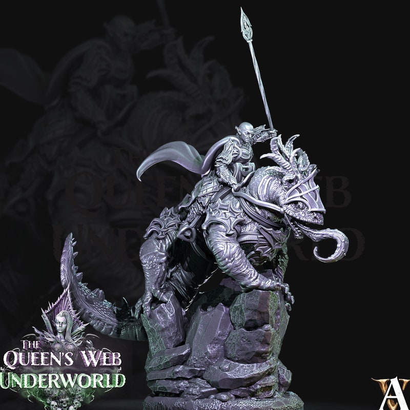 Dark Elf Mounted - Etsy