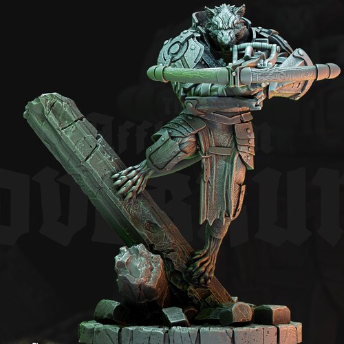 Wererat Crossbow Expert Resin Miniature Dungeons and - Etsy