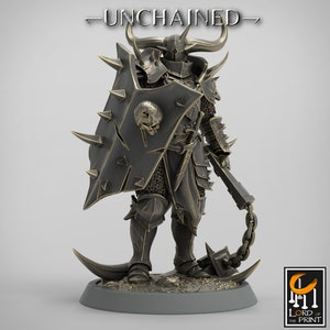 Fighter Flail, Light Soldier, Oathbreaker Paladin, Unpainted Miniature ...