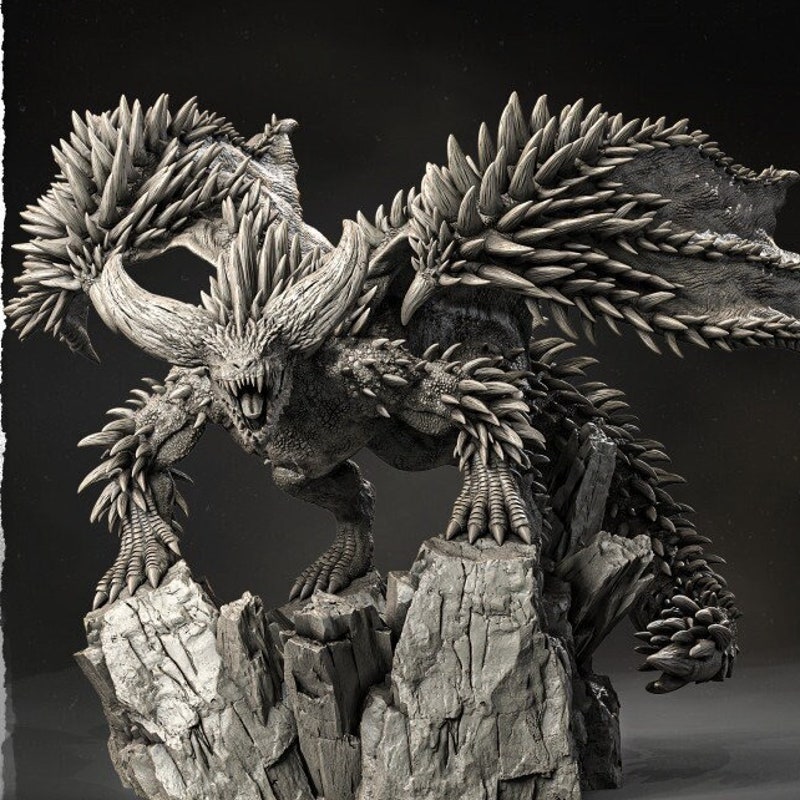 Spike Dragon Miniature - Etsy