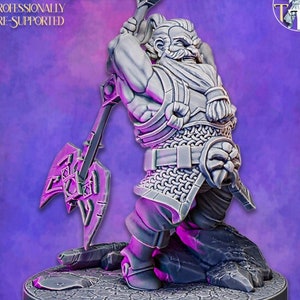 Dwarf Fighter Two Hammers Fighting Style D & D 28mm,32mm,54mm, 75mm ...