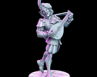 Human Bard Miniature | Etsy