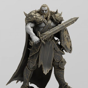 Ranger, Fighter, Sword and Shield, Dnd Unpainted Miniature| 28mm, 32mm ...