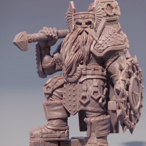 Dwarf Wizard Miniatures Spell Caster Dungeons and Dragons | Etsy