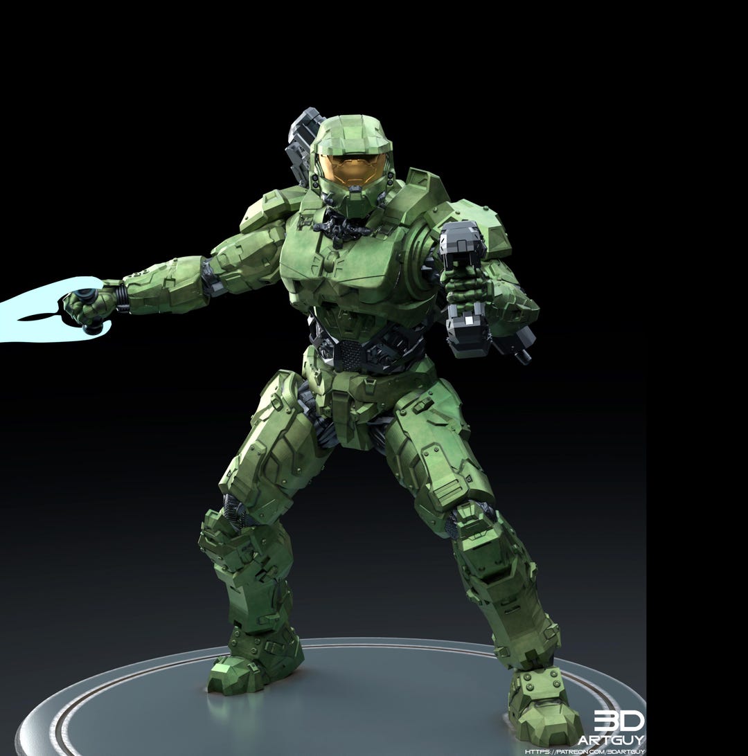 Sci-fi Spartan Miniature | Space Warrior Melee Fighter | Futuristic ...