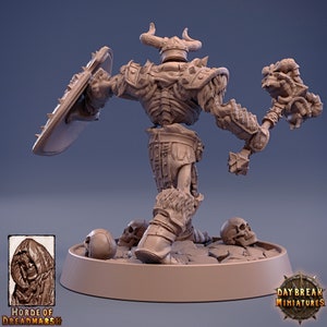 Skeleton Knight With Hammer and Shield | Undead Tiefling | D and D ...
