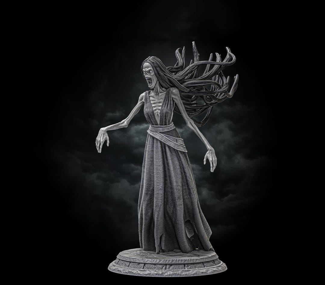 Undead Banshee, Wraith Unpainted | 5 Sizes/scales| Resin Miniature ...