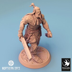 Orc Fighter Barbarian Two Swords, Half-orc | 5 Sizes /scales Megaboss ...