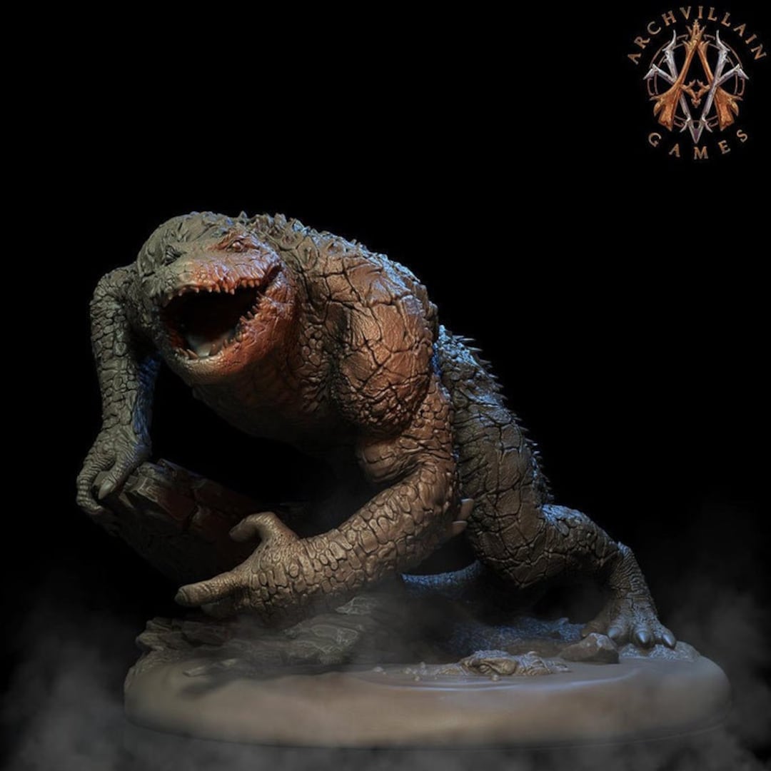 Lizardfolk Crocodilian Lizardman 32mm Scale 60mm 28mm Scale 55mm ...