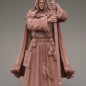 Human Male Wizard Miniature | 5 Sizes /scales | Dungeons & Dragons ...