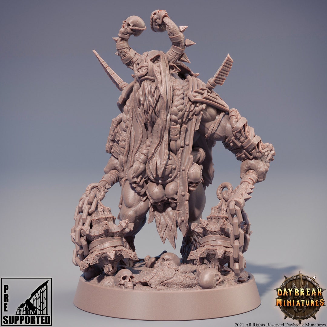Beastman - Minotaur -yakfolk | 28mm, 32mm, 75mm Scale Resin Miniature ...