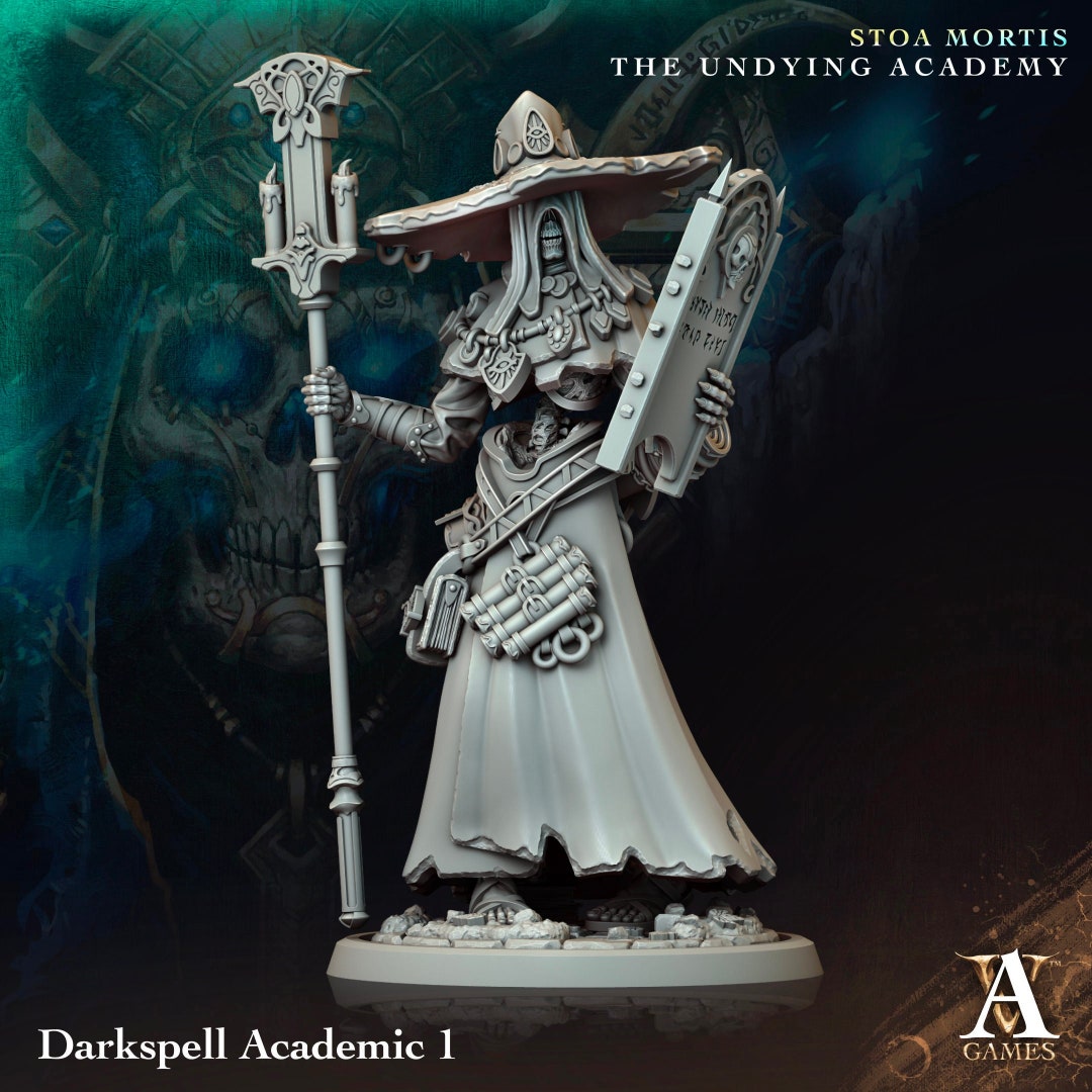 Undead Lich Wizard, Monster Miniature | 5 Sizes /scales | Pathfinder ...