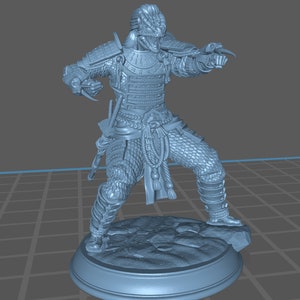 Human Male Samurai Animal Armor Fighter Kensai Miniature | 5 Sizes ...