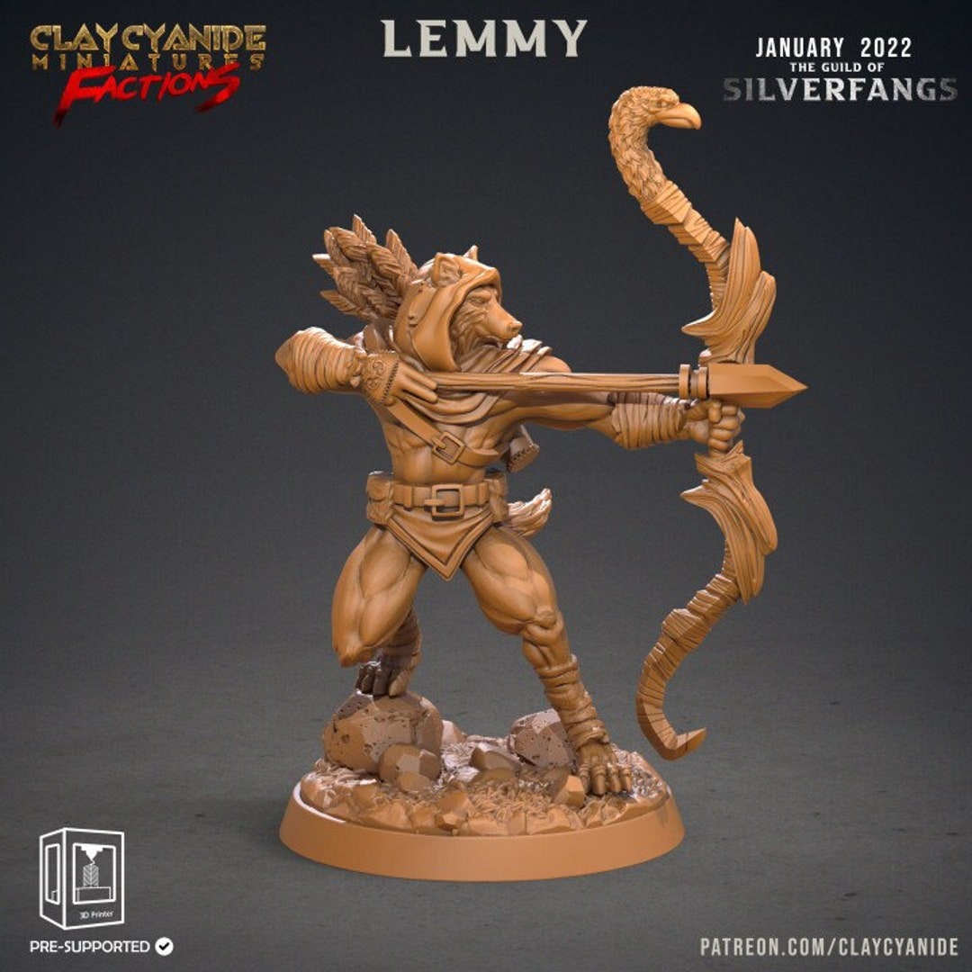 Werewolf Fighter, Wolf Folk, Wolfkind | 3 Sizes /scales | Resin ...