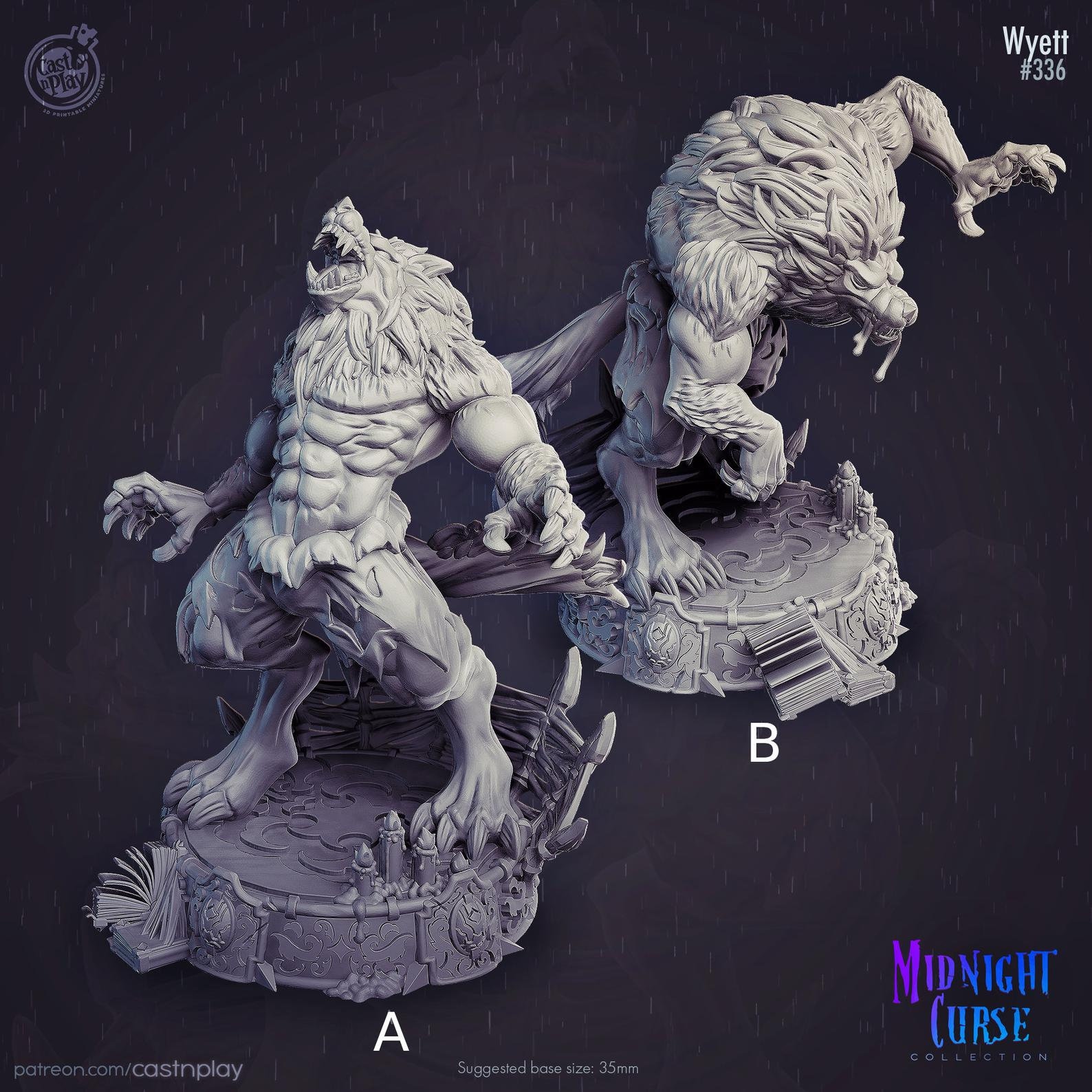 Werewolf | 28mm and 32mm Scale | Werewolf Miniature | Lycan ...