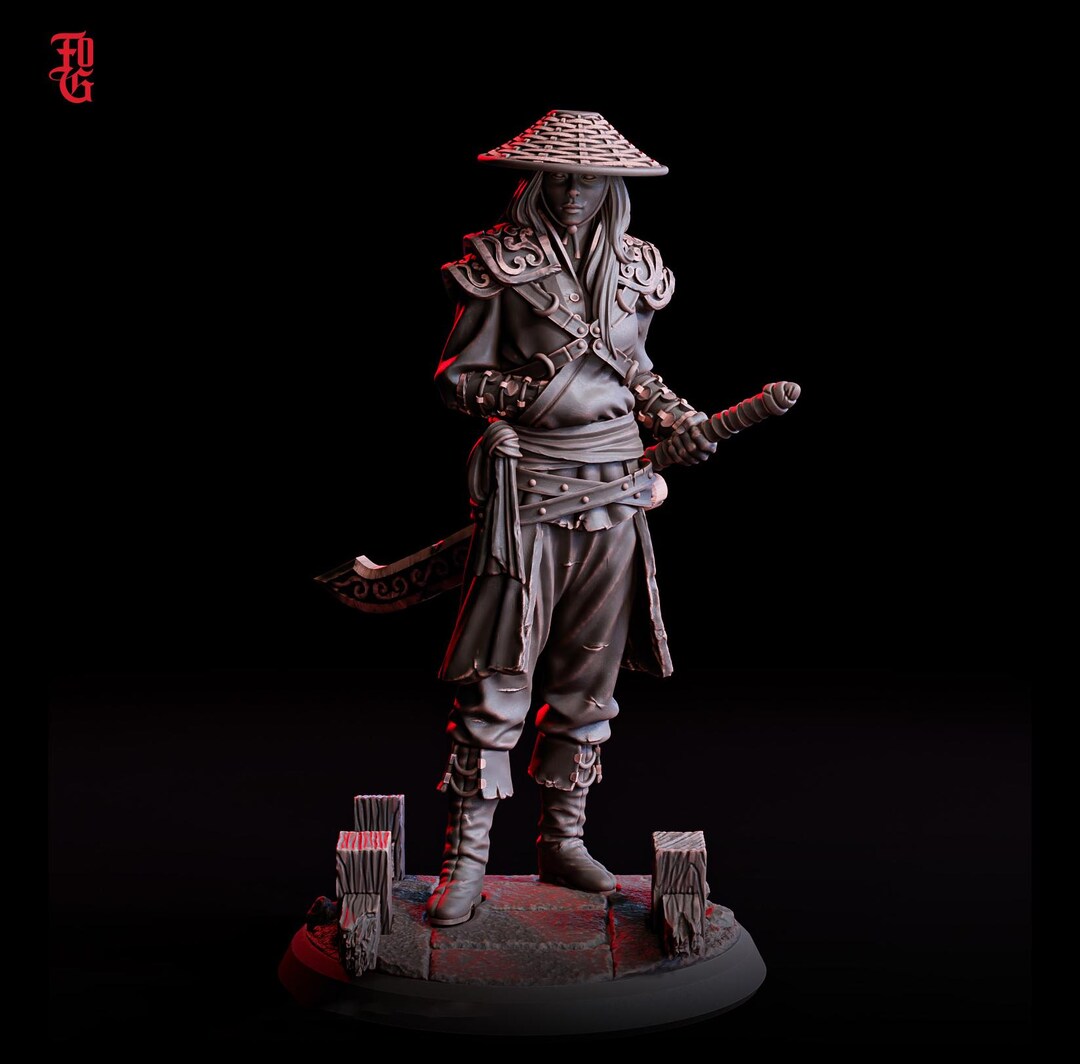 Female Fighter, Warlock Hexblade, Monk Kensai PC / NPC | 5 Sizes ...