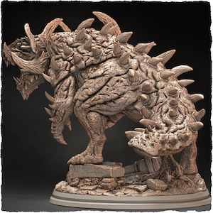 Behemoth, Tarrasque (4 Sizes) D&D Miniature | 225mm Long, 80mm Height ...