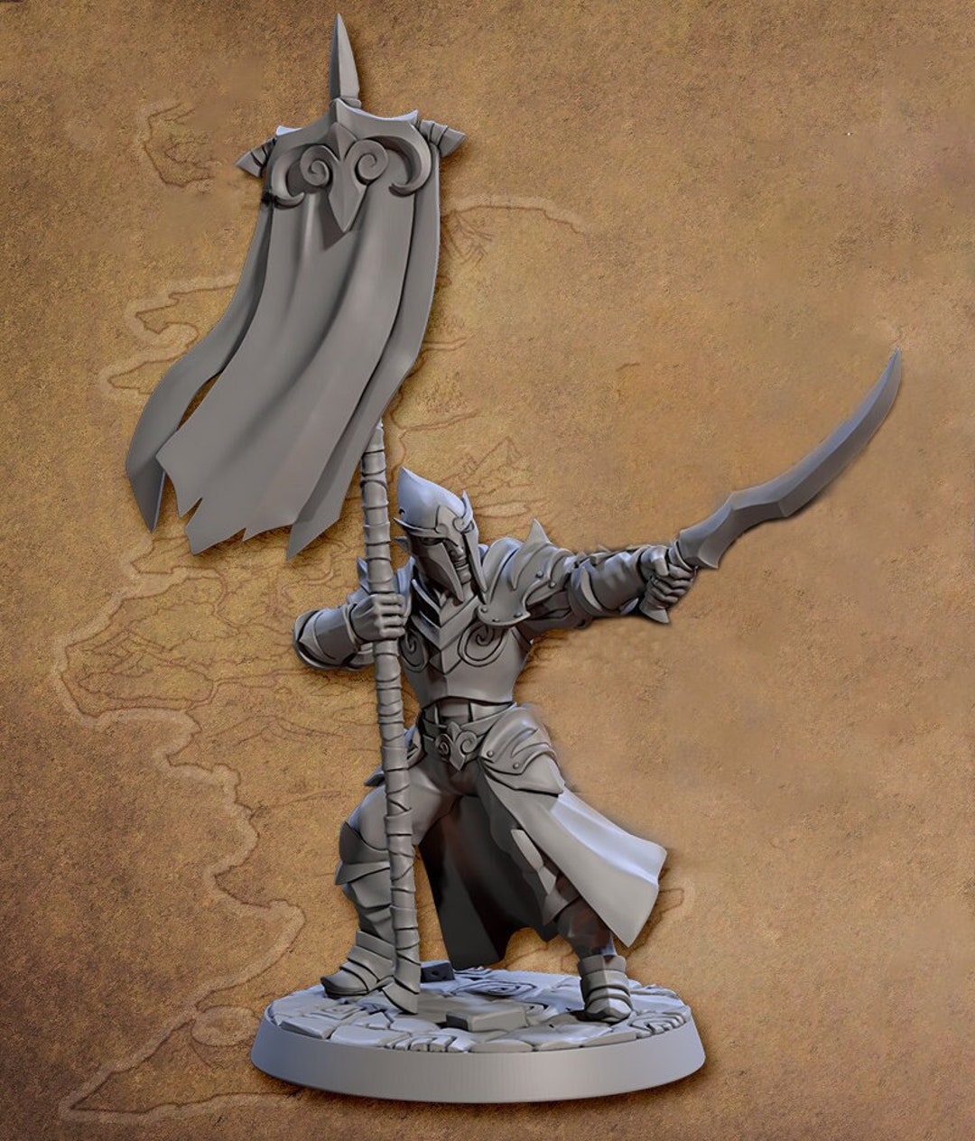 Elf Ranger Fighter Sharpshooter Bow | 5 Sizes /scale Resin Miniature/ D ...