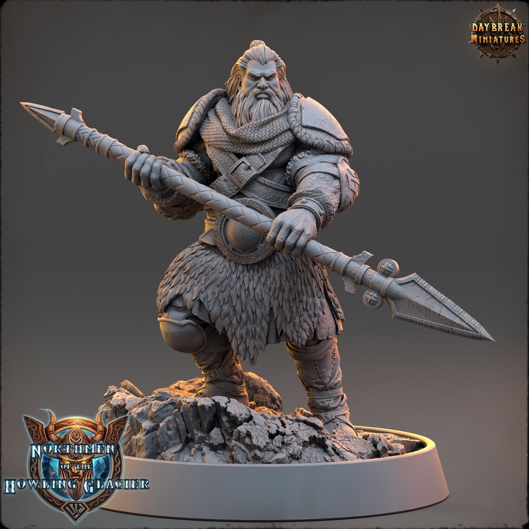 Viking Human Ranger Fighter PC NPC | 28mm, 32mm, 54mm, 75mm Scales ...