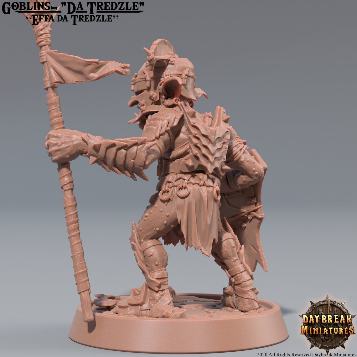 Goblin Chieftain DnD Miniatures Dungeons and Dragons | Etsy