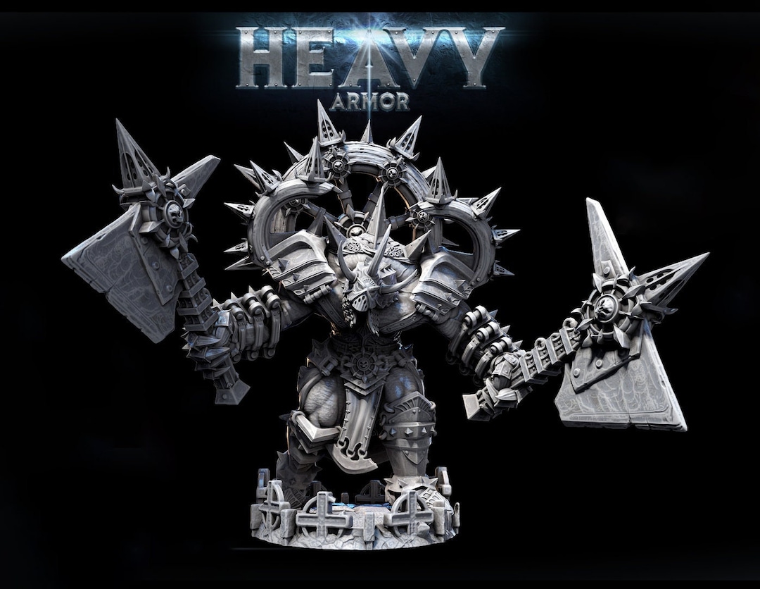 Fighter Barbarian Goliath Heavy Armor | 28mm,32mm,54mm, 75mm Scales ...