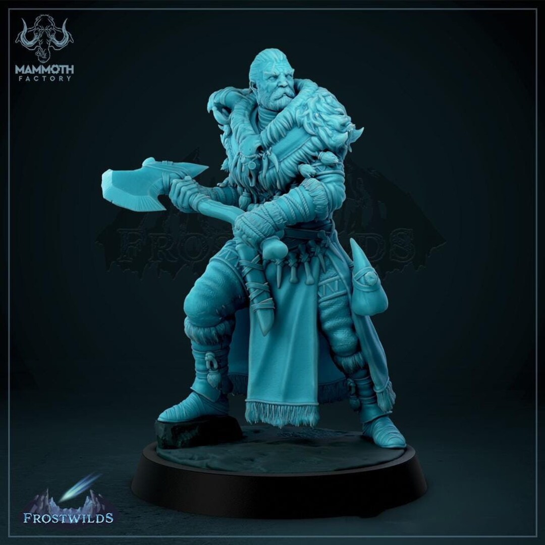 Human Ranger Fighter Viking PC / NPC Unpainted | 5 Sizes /scale | Resin ...