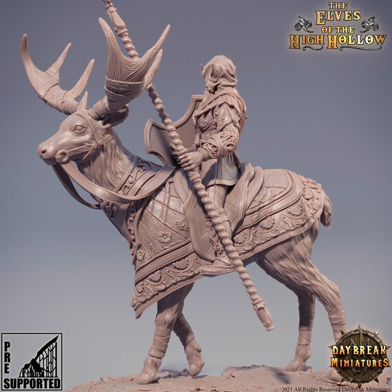 Toys Miniature Toys Elf Female miniature 28 mm female Wood Elf ...