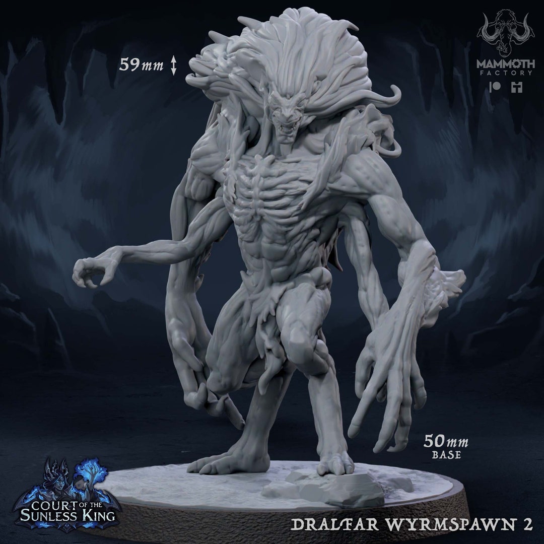 Draegloth Hybrids Drow/glabrezu Demon L 28mm, 32 Mm,54mm,75mm Scale ...