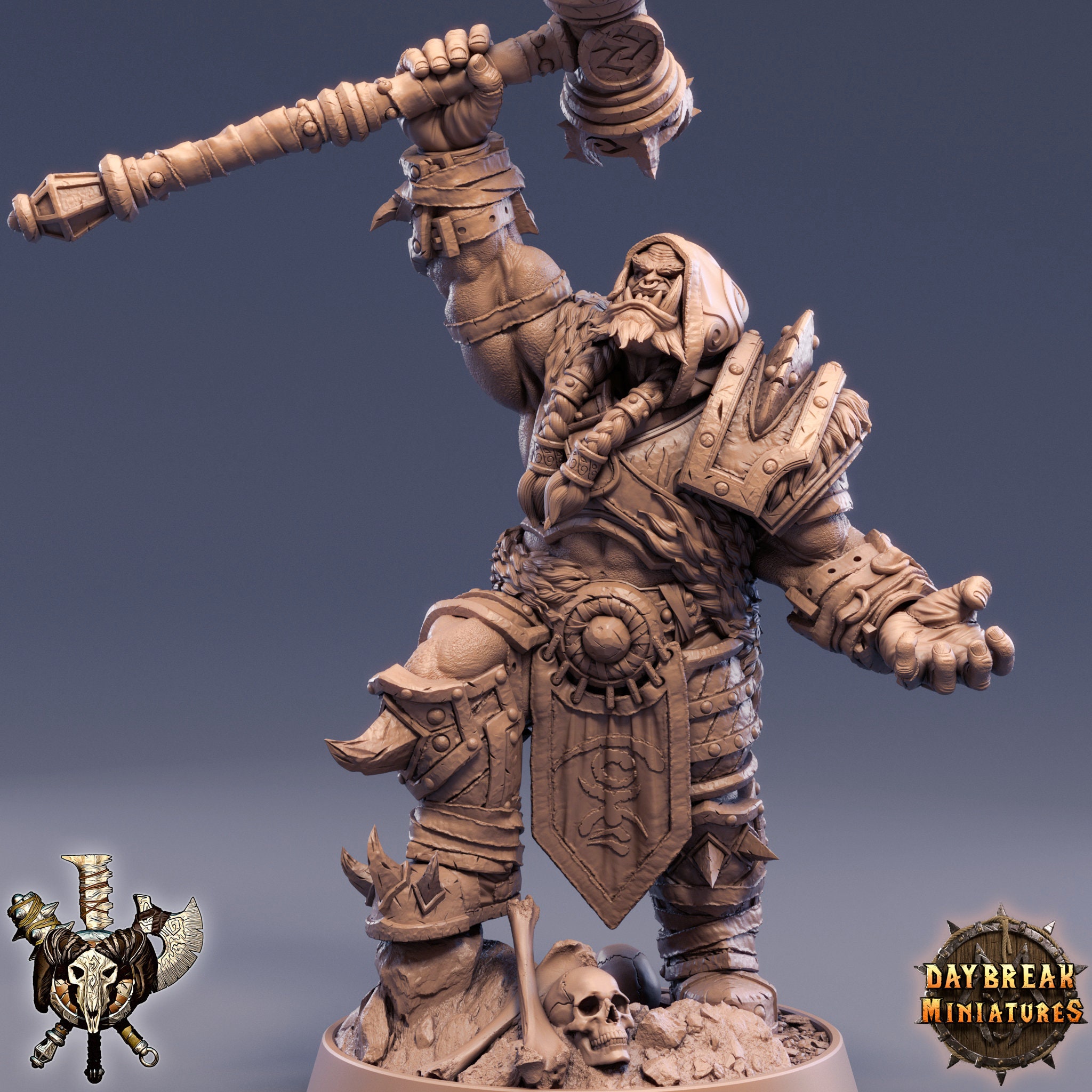 Orc Fighter Shaman Cleric With Battle Hammer | 5 Sizes /scales Megaboss ...