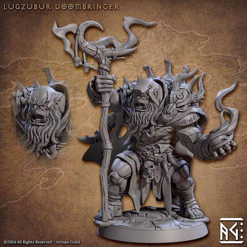 Metal Orc Miniature - Etsy