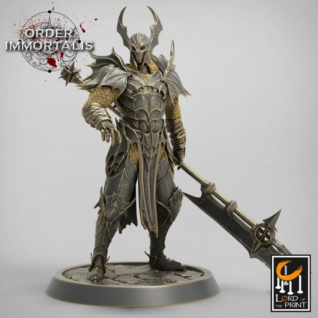 Fighter Halberd Polearm Master, Oathbreaker Paladin, Unpainted ...
