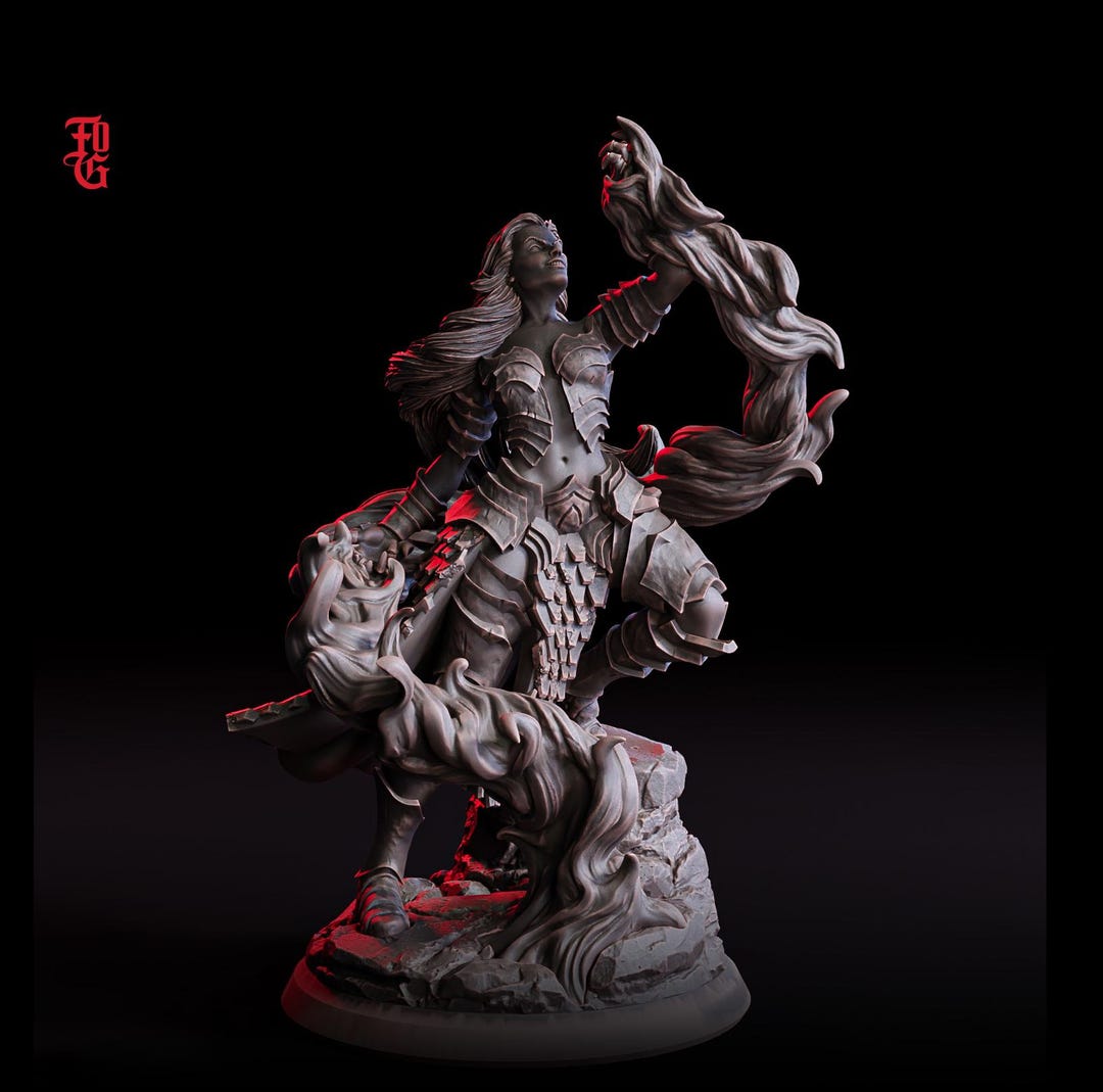 Female Warlock, Sorcerer PC / NPC | 5 Sizes /scales | Player Character ...