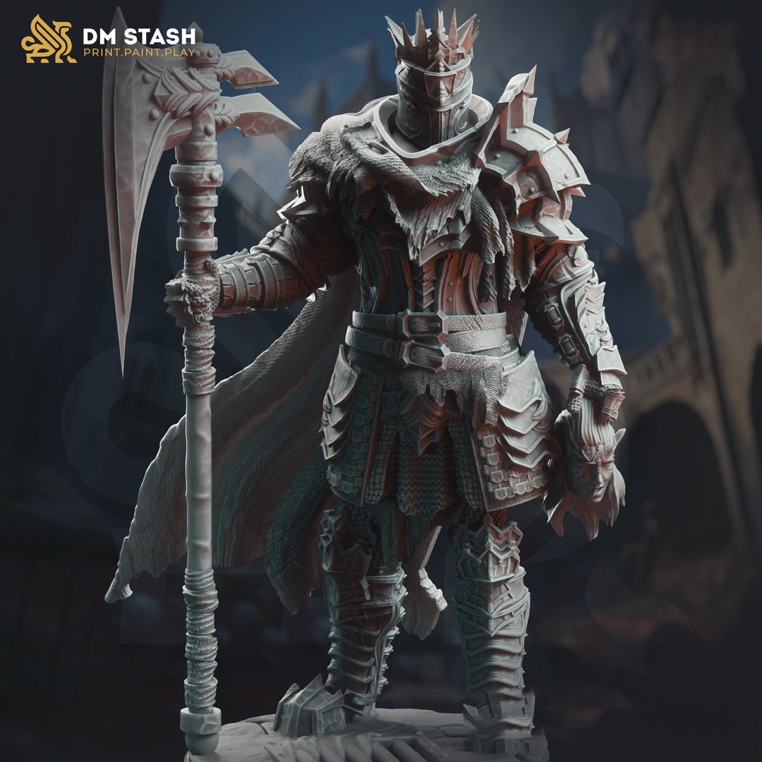 Human Paladin, Fighter Battlemaster | Resin Miniature | 28mm, 32mm ...