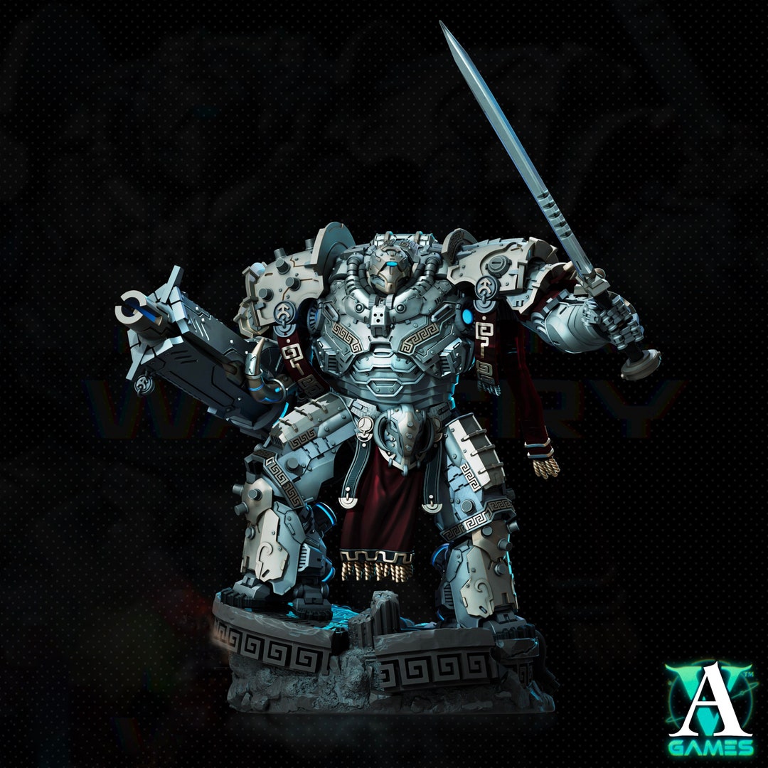 Sci-fi Heavy Terminator Battle Mech Knight Miniature | 5 BASE SIZES ...